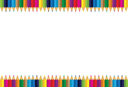 School Pencil Border Clip Art