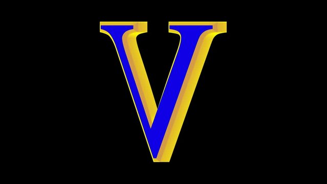 Animated Letter V