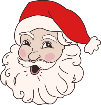 Winking Santa Clipart Transparent