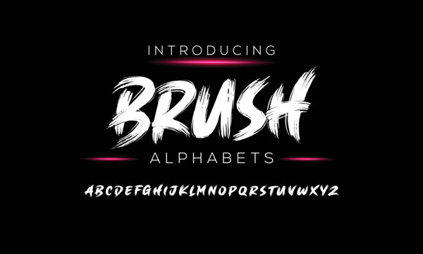 Brush Stroke Font