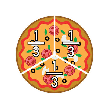 Third Fraction Clipart
