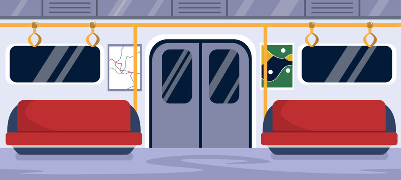 Cartoon Subway Train