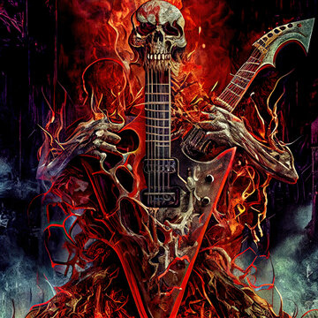 Death Metal Guitar Wallpaper