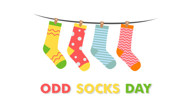 Crazy Sock Day Clip Art