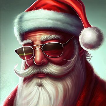 Santa Awesome Wallpaper