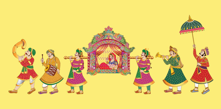Indian Baraat Clipart
