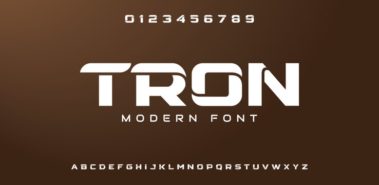 Tron Font Type