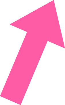 Pink Arrow Pointing Up