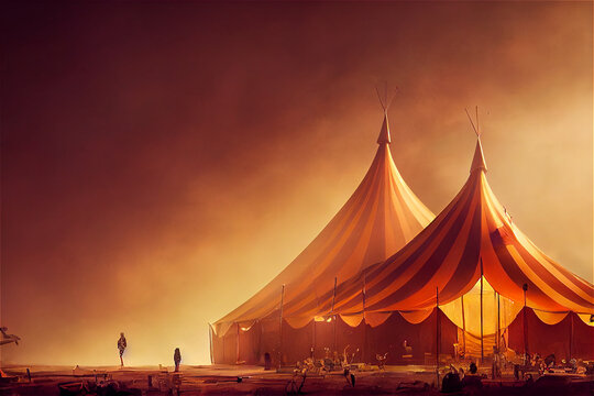 3d Build Circus Tent