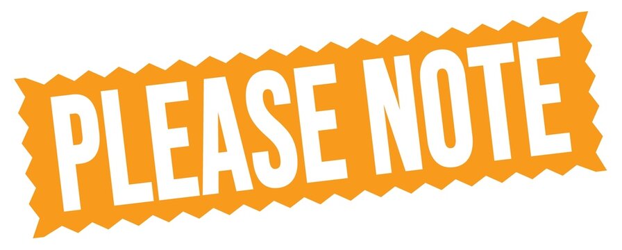 Please Note That