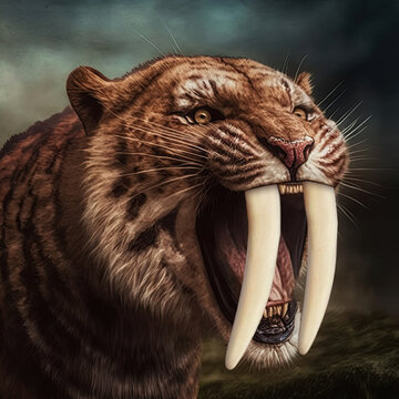 Prehistoric Saber Tooth Cat