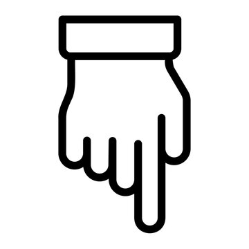 Finger Pointing Down Clipart