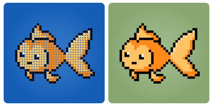 Minecraft Fish Pixel Art