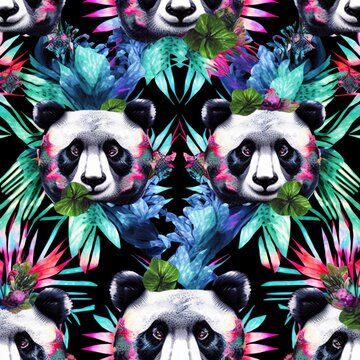 Colorful Panda Wallpaper