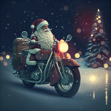 Christmas Motorcycle