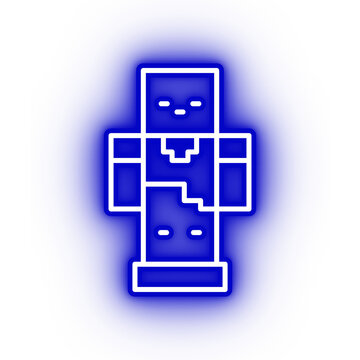 Minecraft Blue Creeper