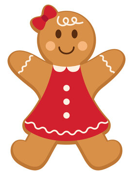 Gingerbread Woman Clipart