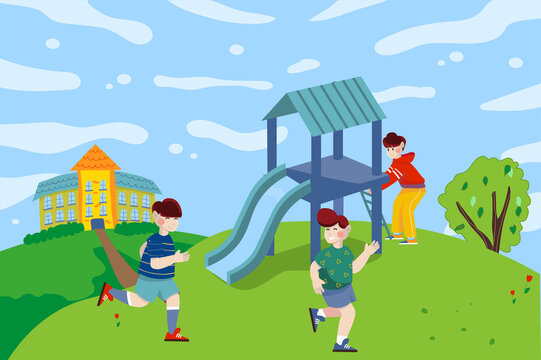 School Playtime Clipart