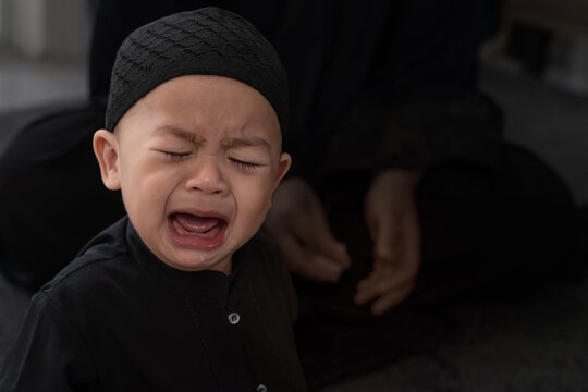 Muslim Baby Praying Crying