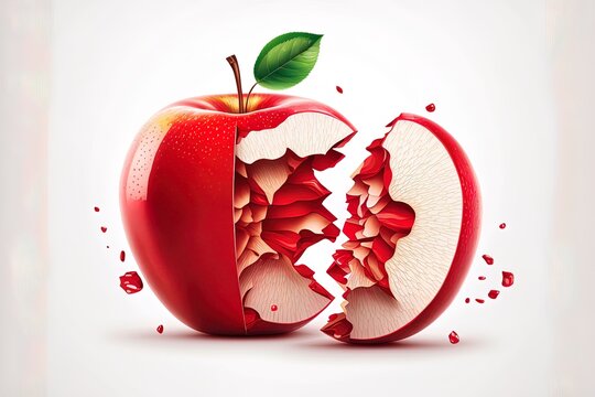 Apple Fruit Bite Icon