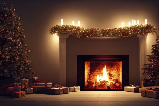 "Christmas Fireplace" Images – Browse 1,316 Stock Photos, Vectors, and ...