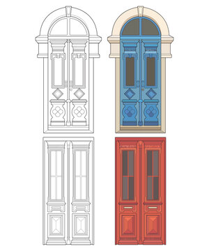 Double Doors Vector Bilder – Durchsuchen 5,024 Archivfotos ...