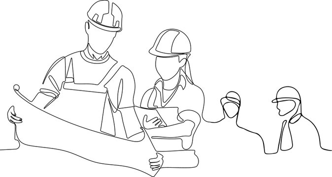 Continuous Line Drawing Worker Images – Browse 24,302 Stock Photos ...