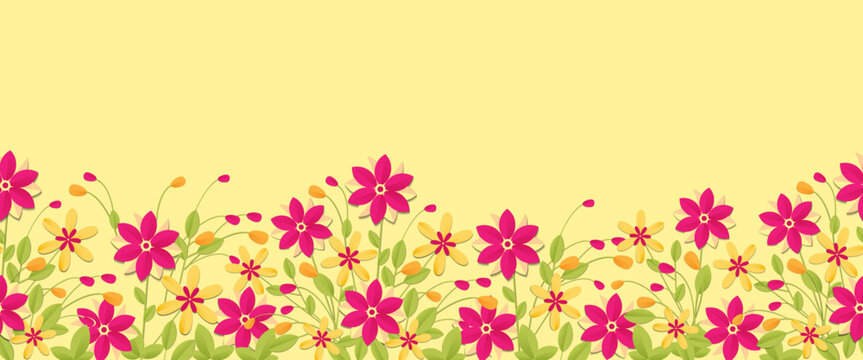 Afbeeldingen over "Flowers Border" – Blader in stockfoto's, vectoren en ...