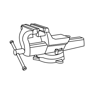 Bench Vice Drawing
