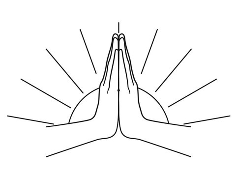 Namaskar Hand Clipart