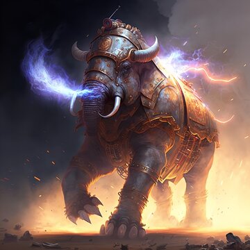 War Elephant Drawing