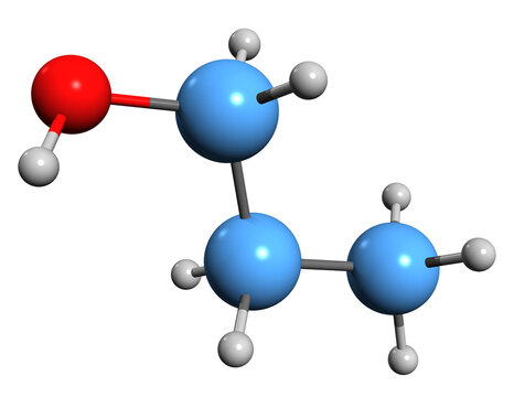 1 Propanol Skeletal Structure