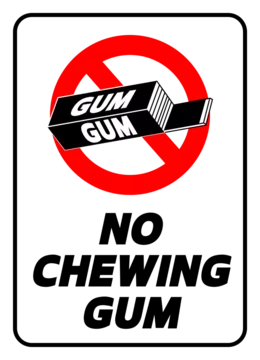 No Gum Clipart