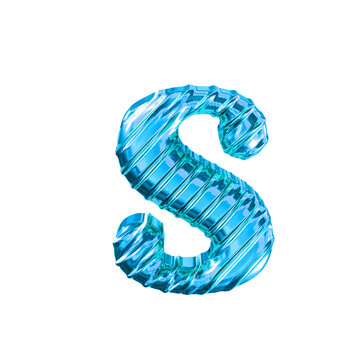 The Letter S In Blue