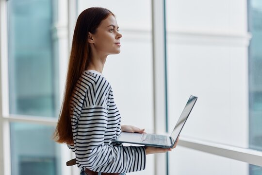 Looking Out Window With Laptop Images – Browse 2,116 Stock Photos ...