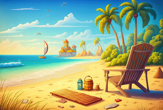 Beach Illustration