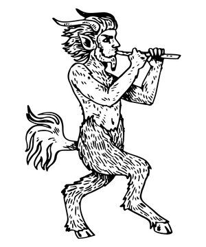 Satyr Greek Mythology Drawing