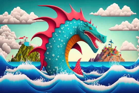 Cartoon Sea Monster Images – Browse 23,956 Stock Photos, Vectors, and ...