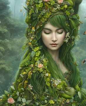 Anime Goddess Of Nature
