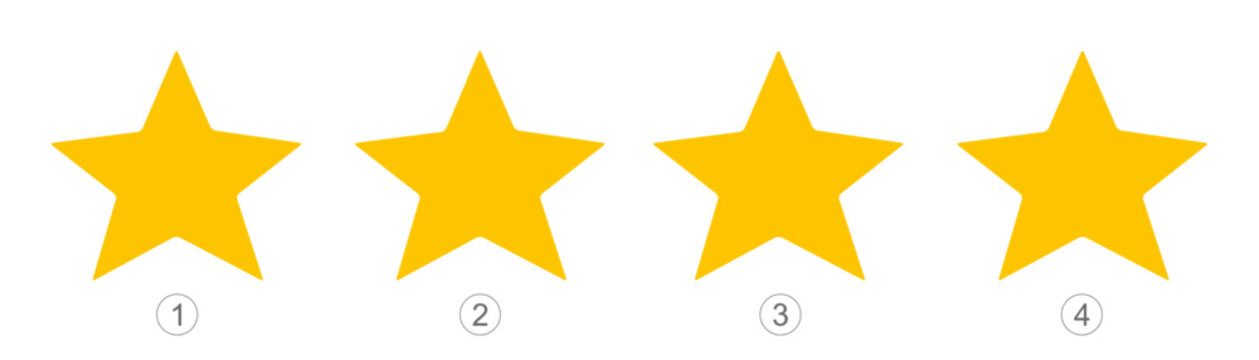 4 Star Clipart