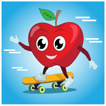 "Apple Cartoon" Images – Browse 564 Stock Photos, Vectors, and Video ...