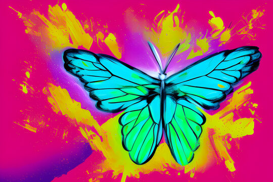 "Neon Butterfly" Images – Browse 263 Stock Photos, Vectors, and Video ...