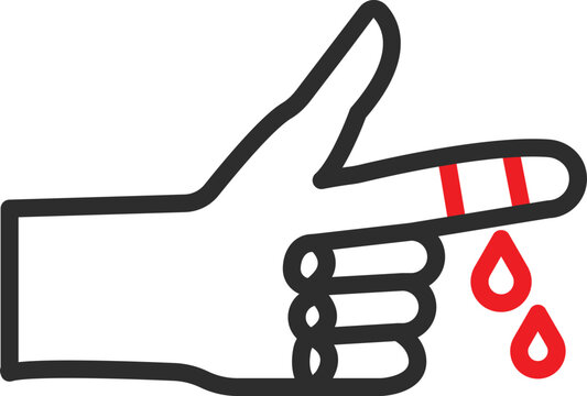 Finger Cut Clipart Black And White