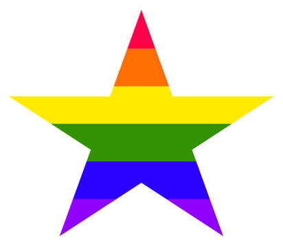 Rainbow Colored Stars