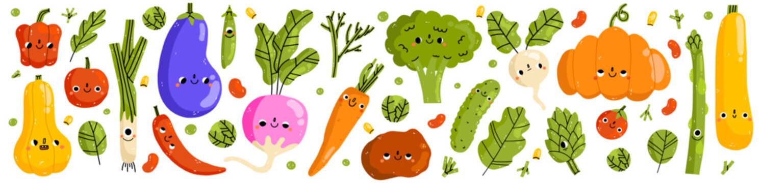 Cartoon Smiling, Food Faces Lettuce Images – Browse 1,806 Stock Photos ...