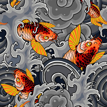 Japanese Koi Pattern