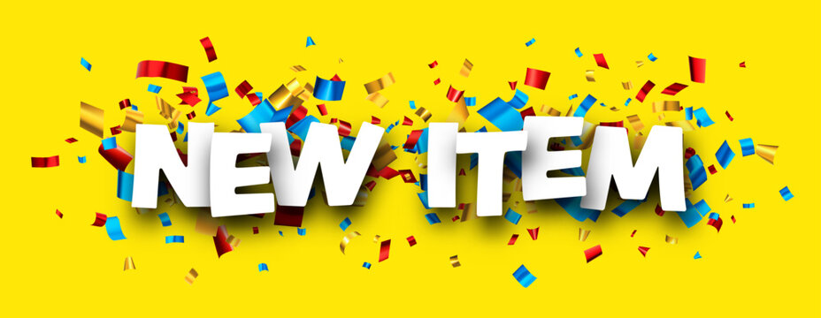 New Item Sign