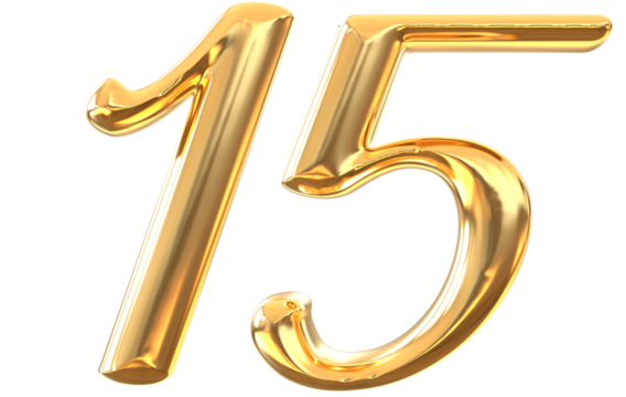 Número 15 Png