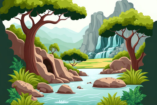 Cartoon River Bank Images – Browse 128,798 Stock Photos, Vectors, and ...