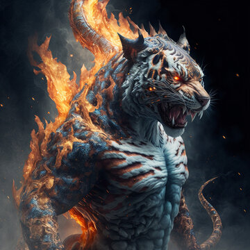 Cool Tiger Warrior Wallpaper